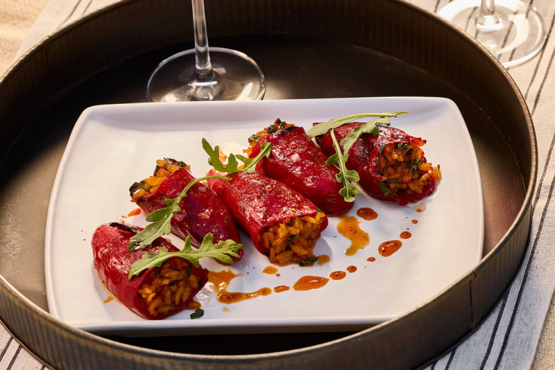 Paella Stuffed Piquillo Peppers - Cakebread Cellars